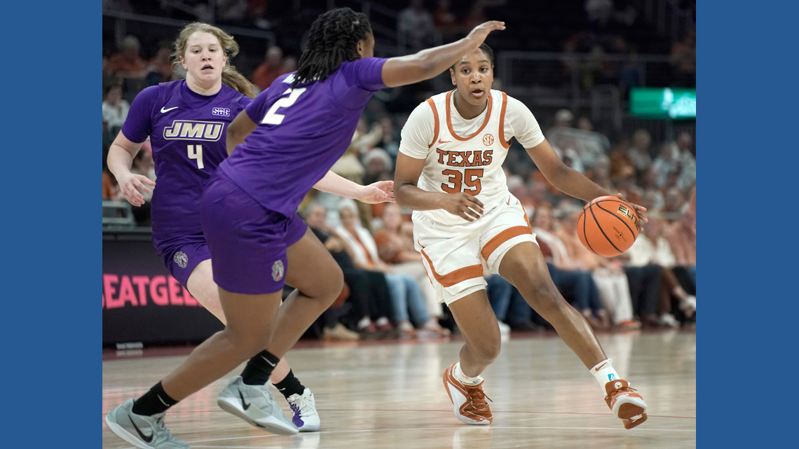 Booker's all-around performance leads No. 4 Texas to a 95-56 win against James Madison | wbir.com