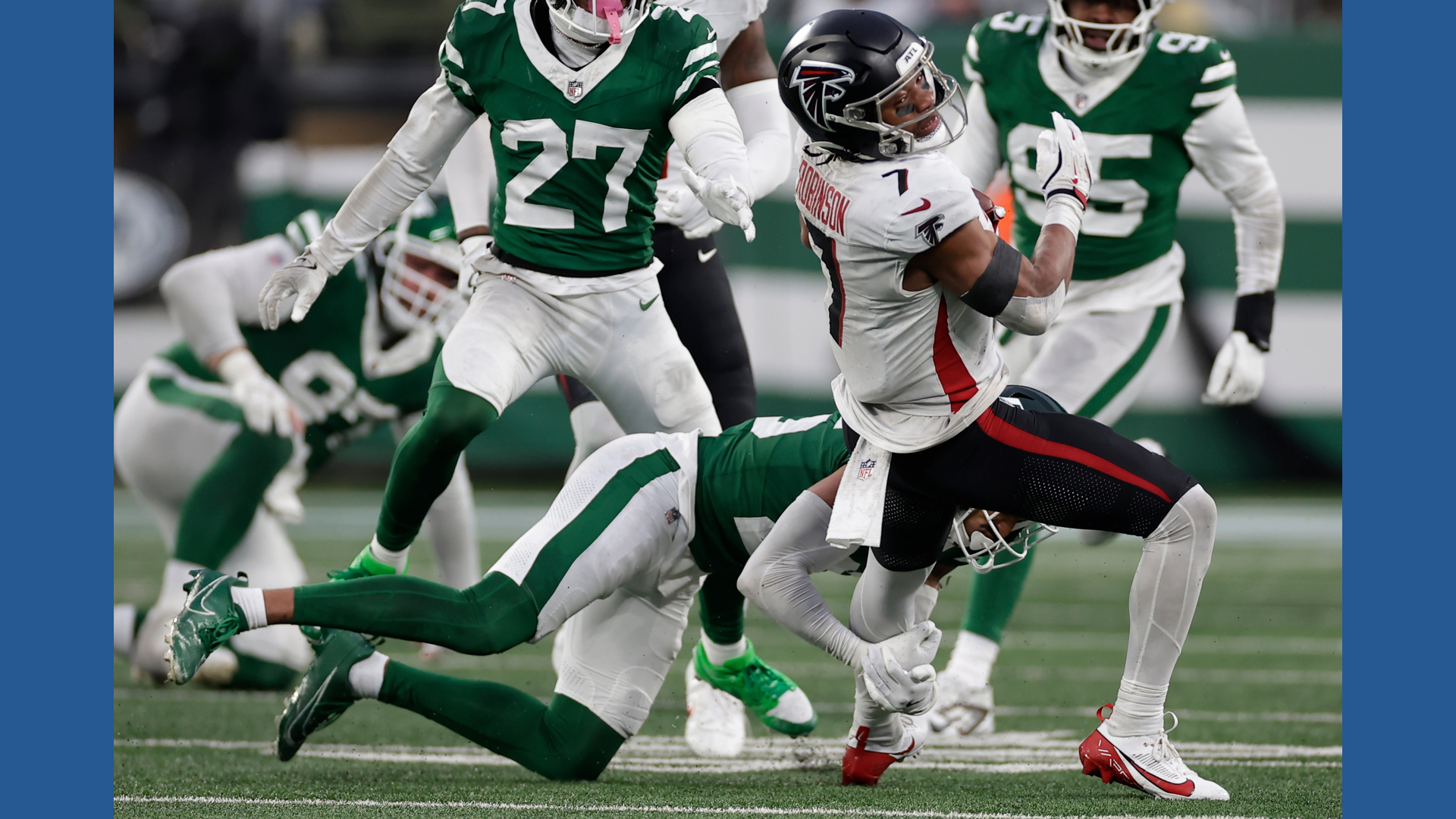 Bijan Robinson shines again, but Falcons' special teams falter in loss ...
