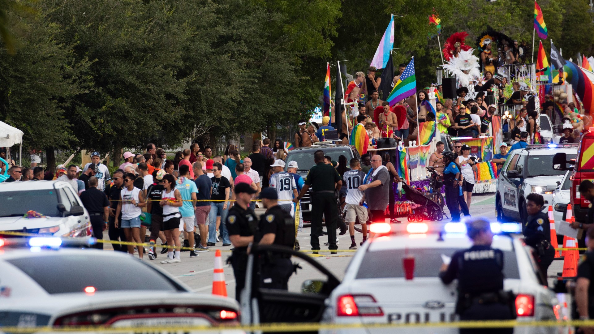 Two injured after car crashes into Florida Pride parade | wbir.com