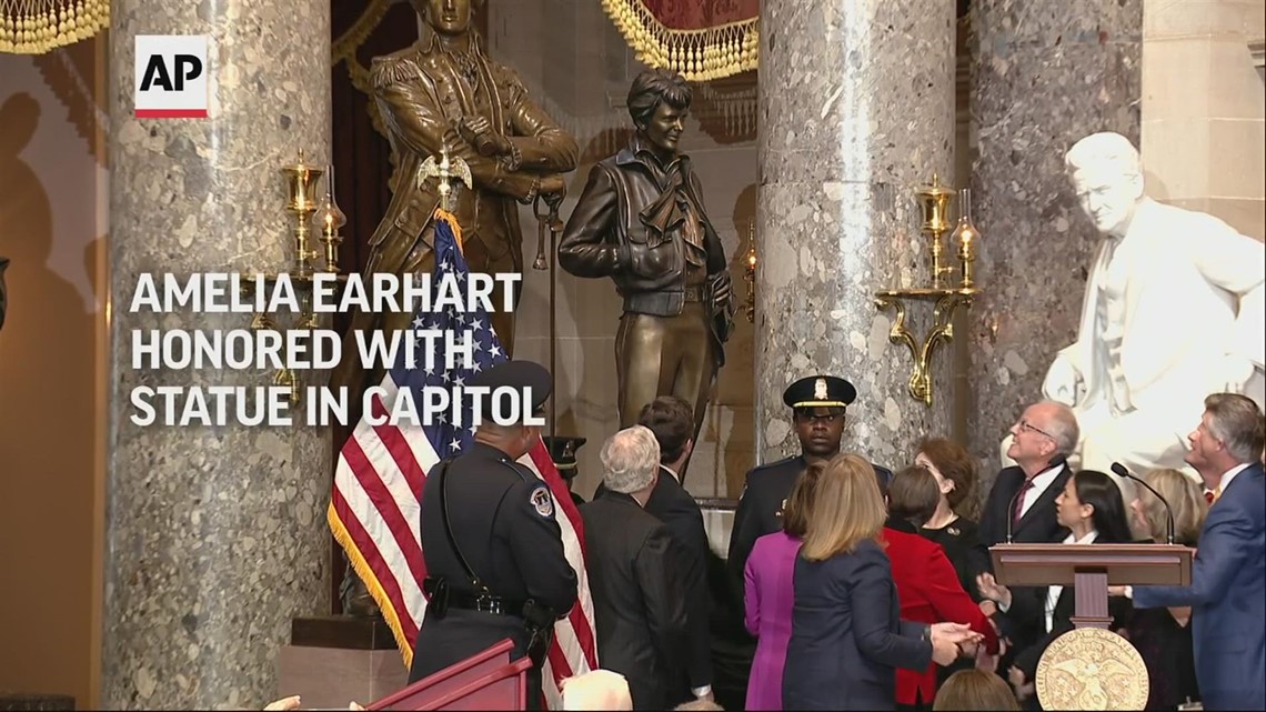 Amelia Earhart honored with statue in the US Capitol | wbir.com