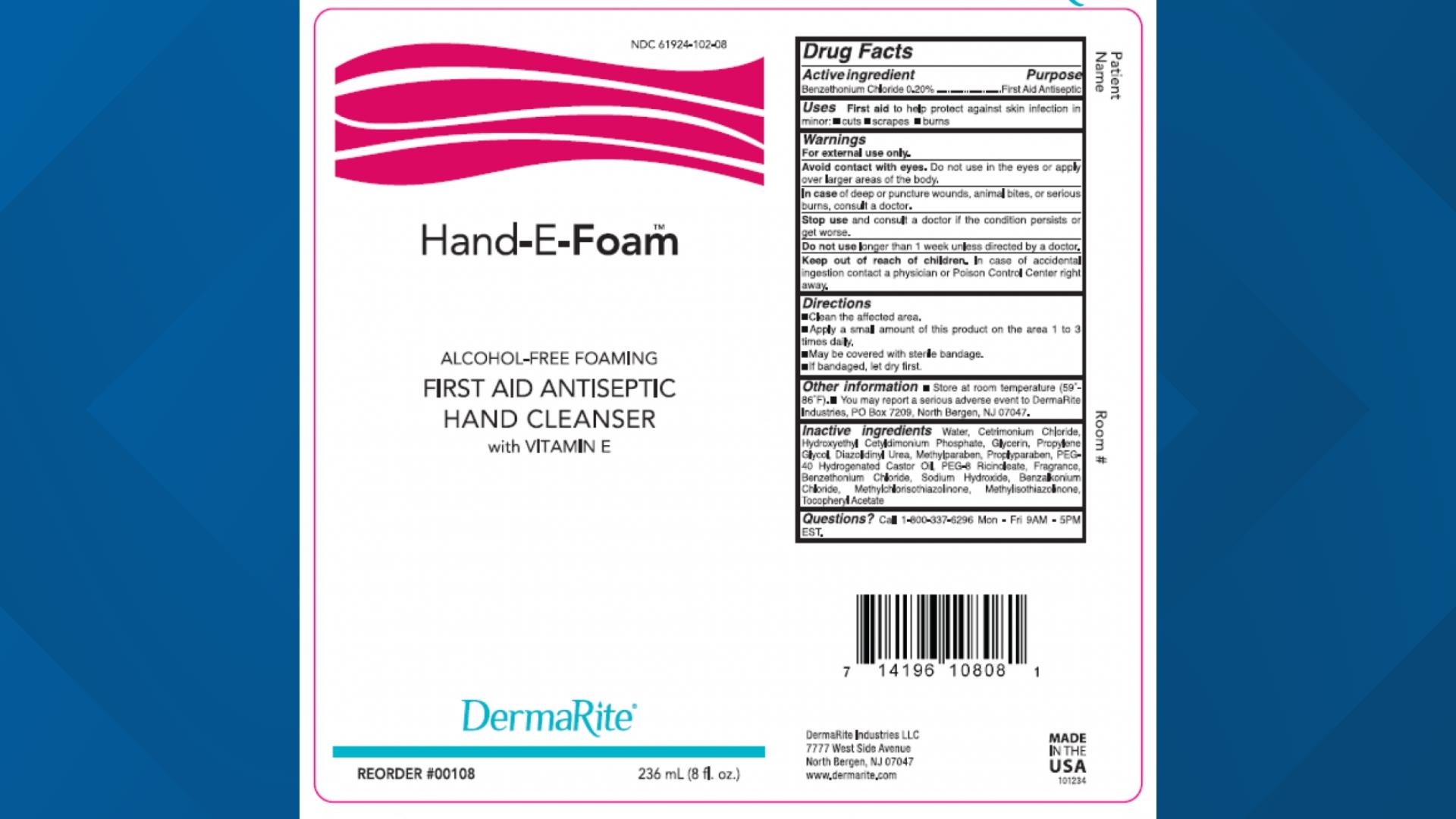 DermaRite significantly expands recall of contaminated healthcare ...