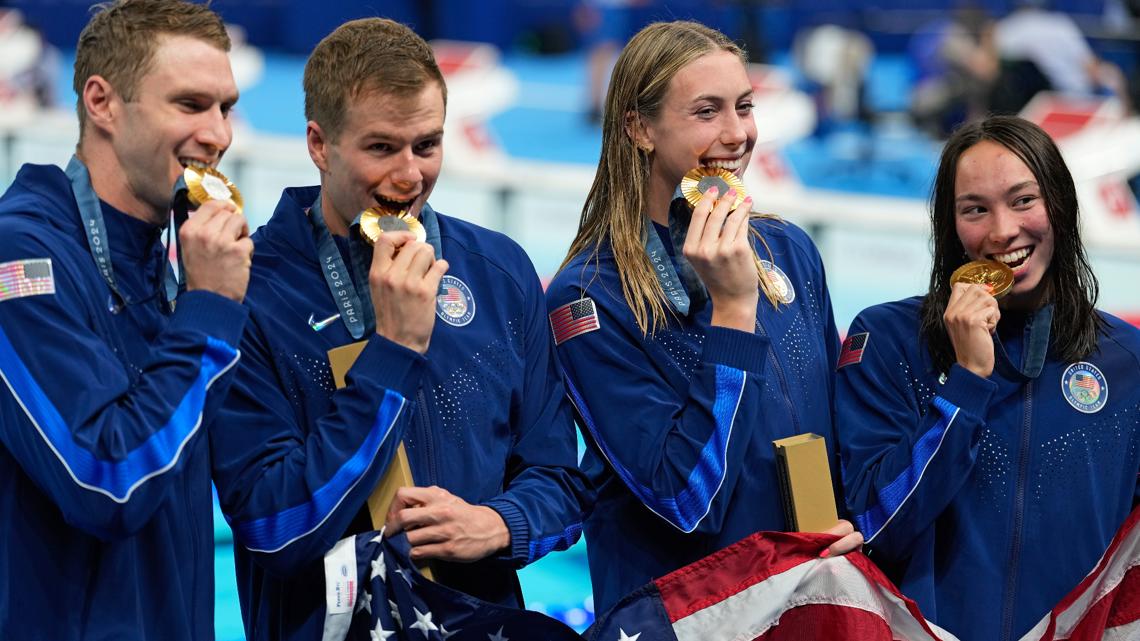 Medal count: Saturday was USA's most medals in 1 day since 1988 | wbir.com