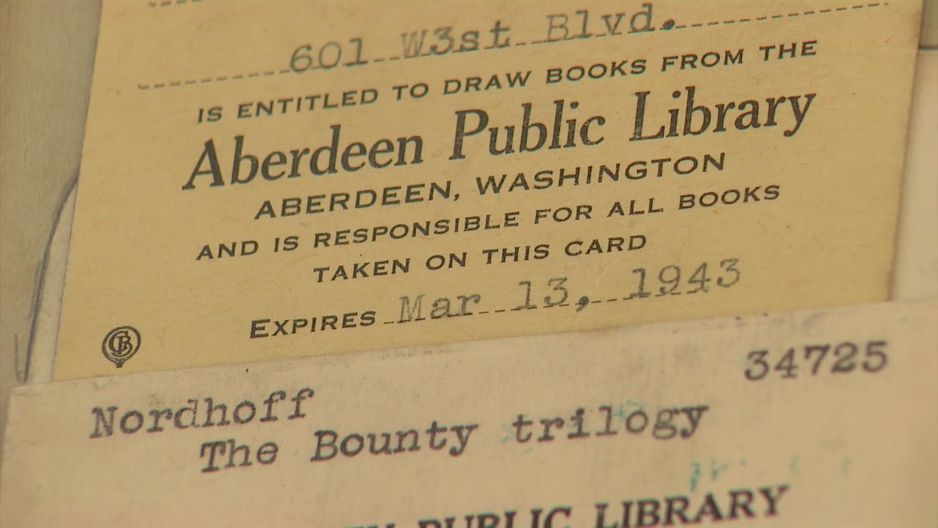 Overdue library book returned to Aberdeen library 81 years later | wbir.com