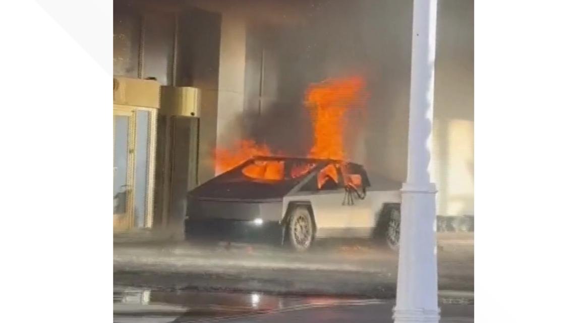 Video: Cybertruck explosion at Trump Tower Las Vegas | wbir.com