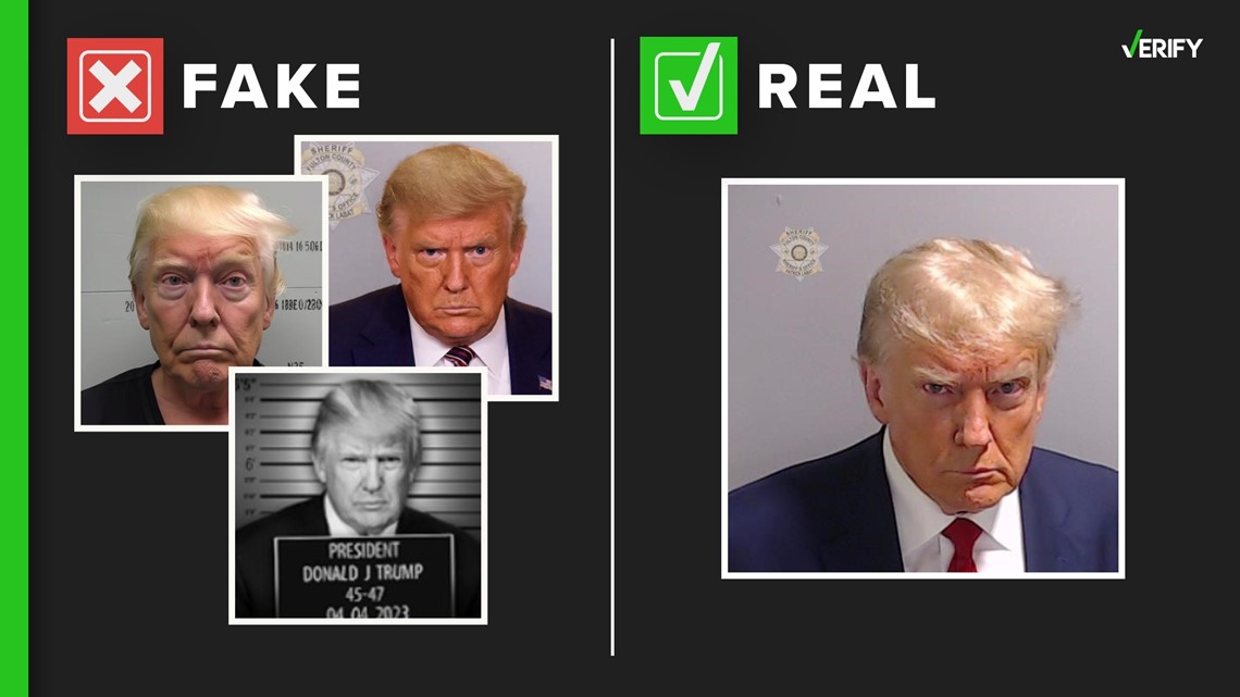 Former President Trump’s Fulton County mugshot: Real vs. fakes | wbir.com