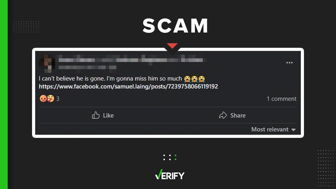 'I can’t believe he’s gone' Facebook posts are scams | wbir.com
