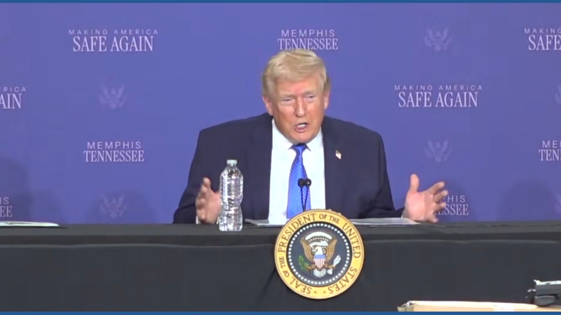 President Donald Trump visits Memphis to celebrate task force | wbir.com
