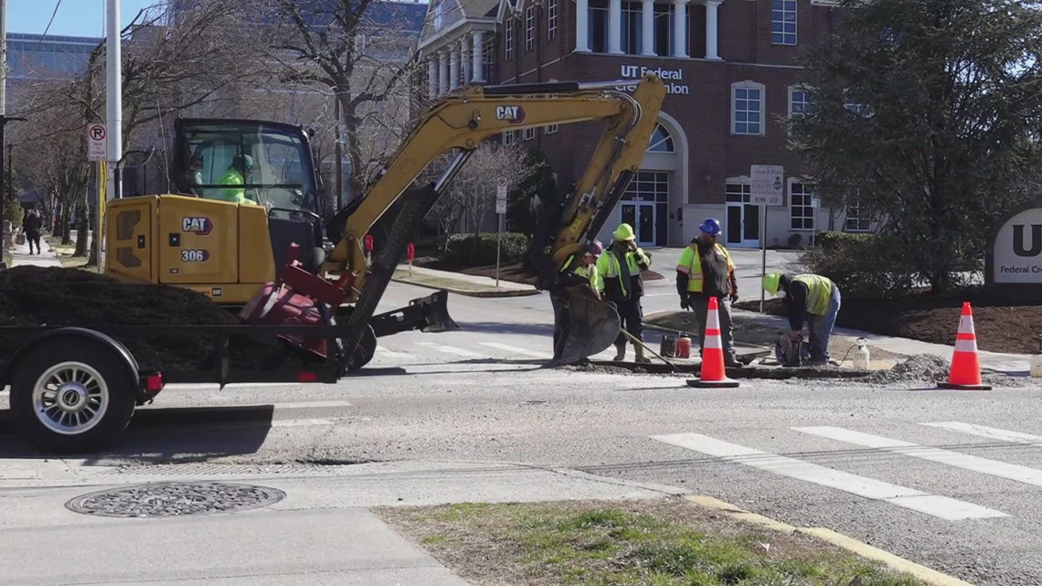 Construction in Fort Sanders causing bumpy ride for drivers | wbir.com