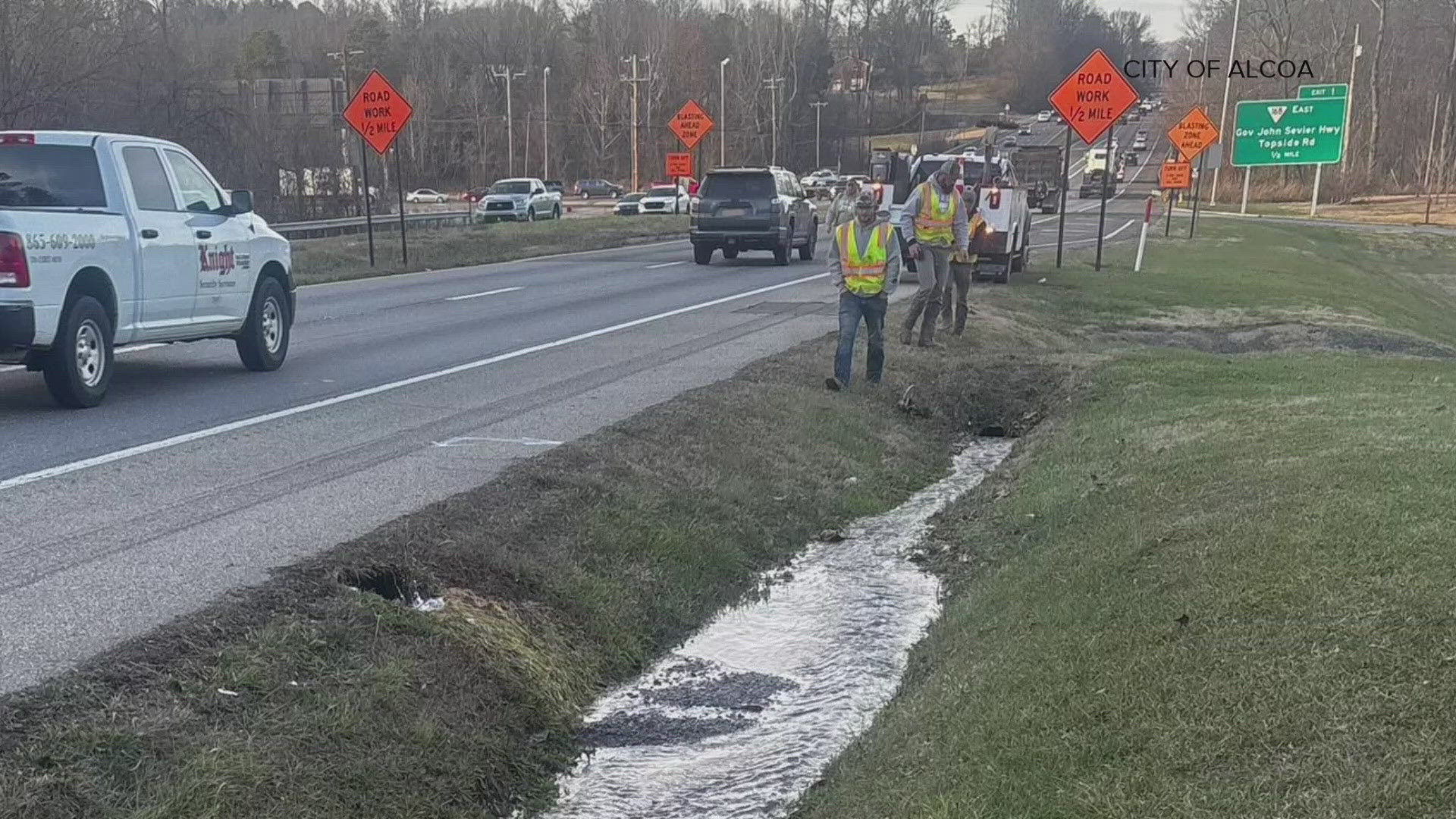TDOT: Westbound lanes of Pellissippi Parkway closed near Tooles Bend ...