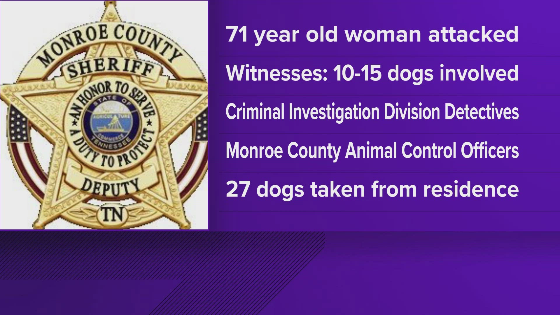 71-year-old woman attacked by dogs in Monroe County | wbir.com