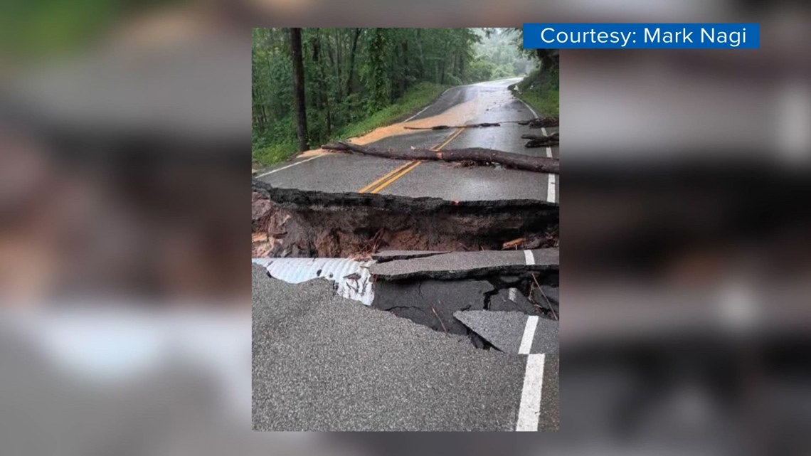 SR 116 washes out for the 3rd time within a year | wbir.com
