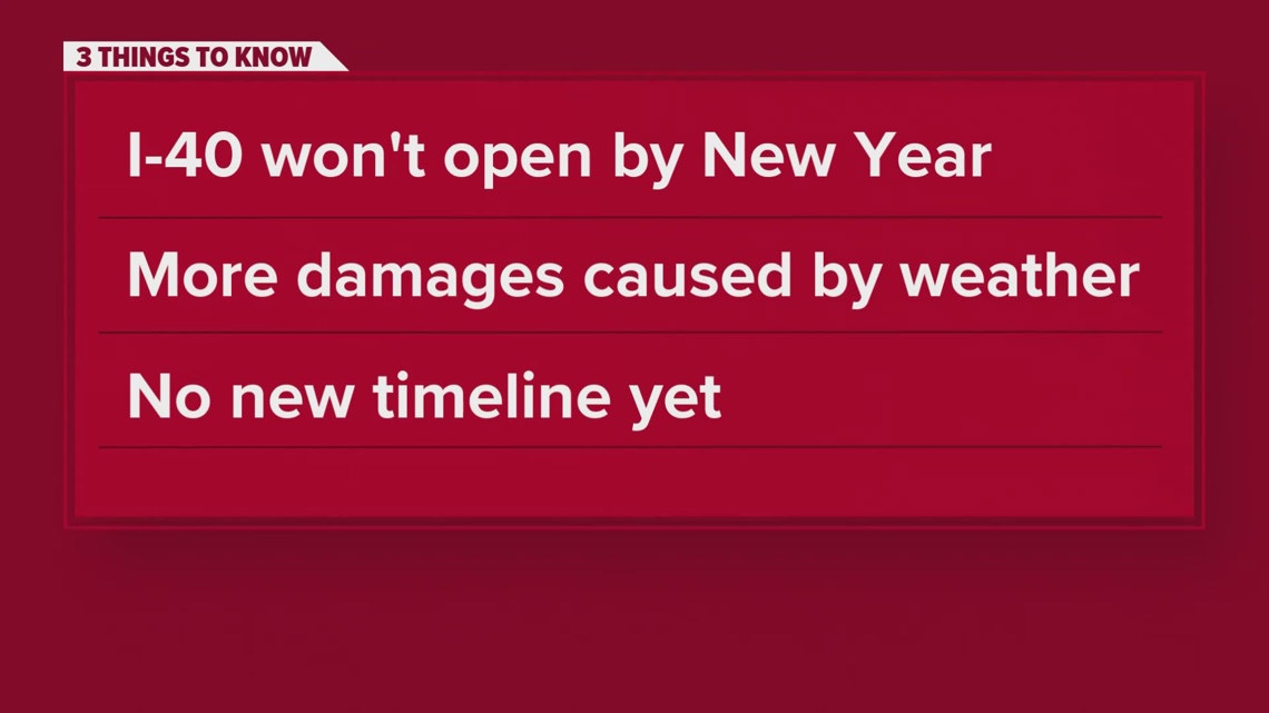 North Carolina's I-40 closure from Hurricane Helene prolonged by new ...