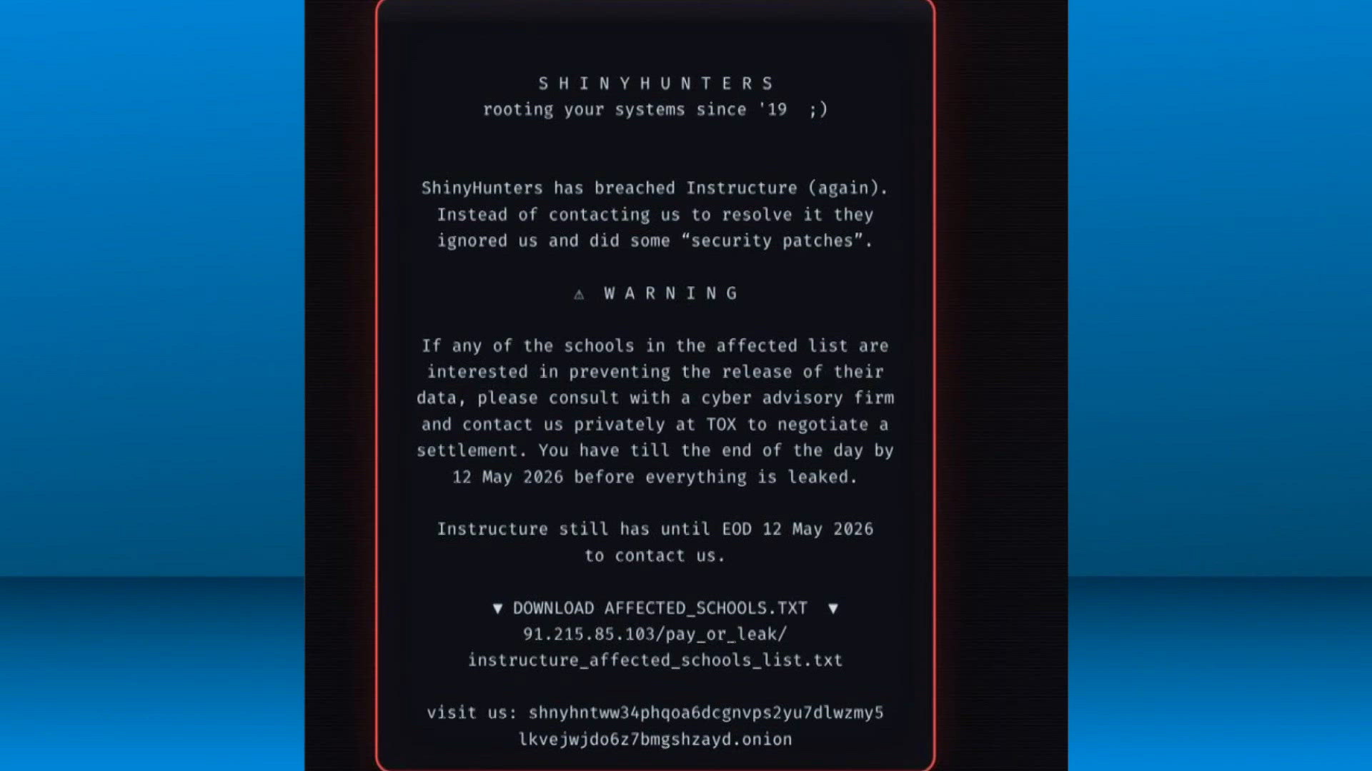 Nationwide cybersecurity attack leaves students across the country ...
