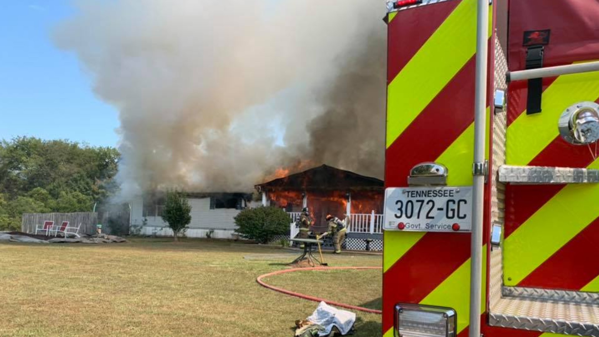 Loudon County crews fight house fire off Highway 11 | wbir.com