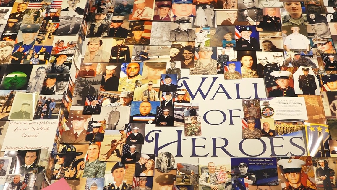 'Wall of Heroes' at Pigeon Forge shop features veterans | wbir.com