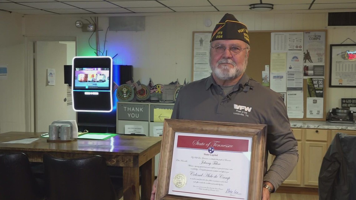 Blount County Army veteran receives 'Colonel Aide de Camp' award from ...