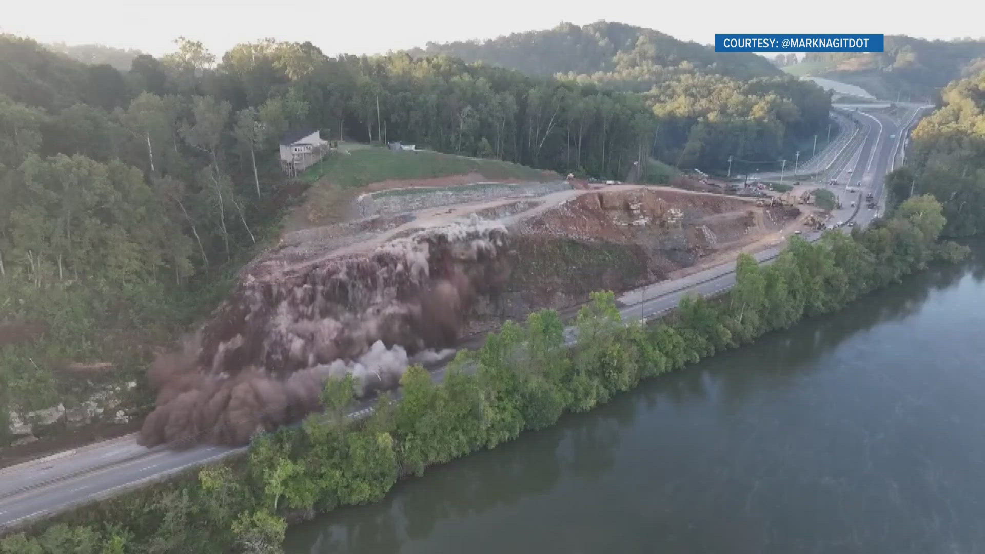 TDOT crews blasting rock on Alcoa Highway, causing closures | wbir.com