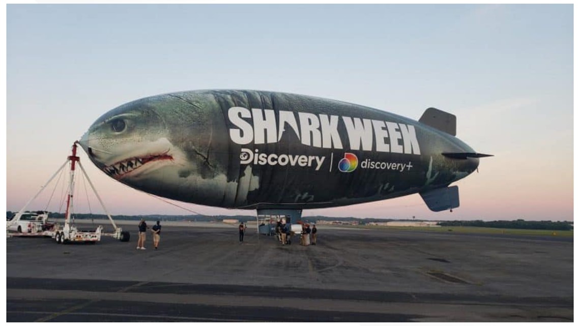 Sky-shark! | Blimp soaring over downtown Knoxville on Thursday for ...