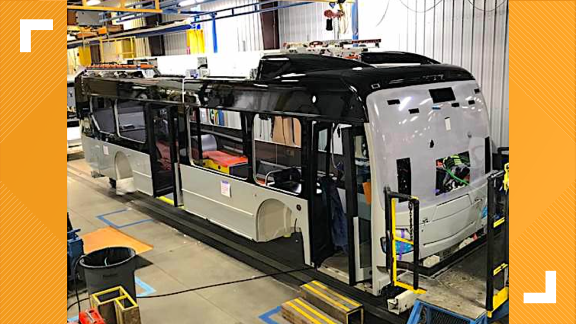 KAT electric buses on the assembly line, should arrive in June | wbir.com