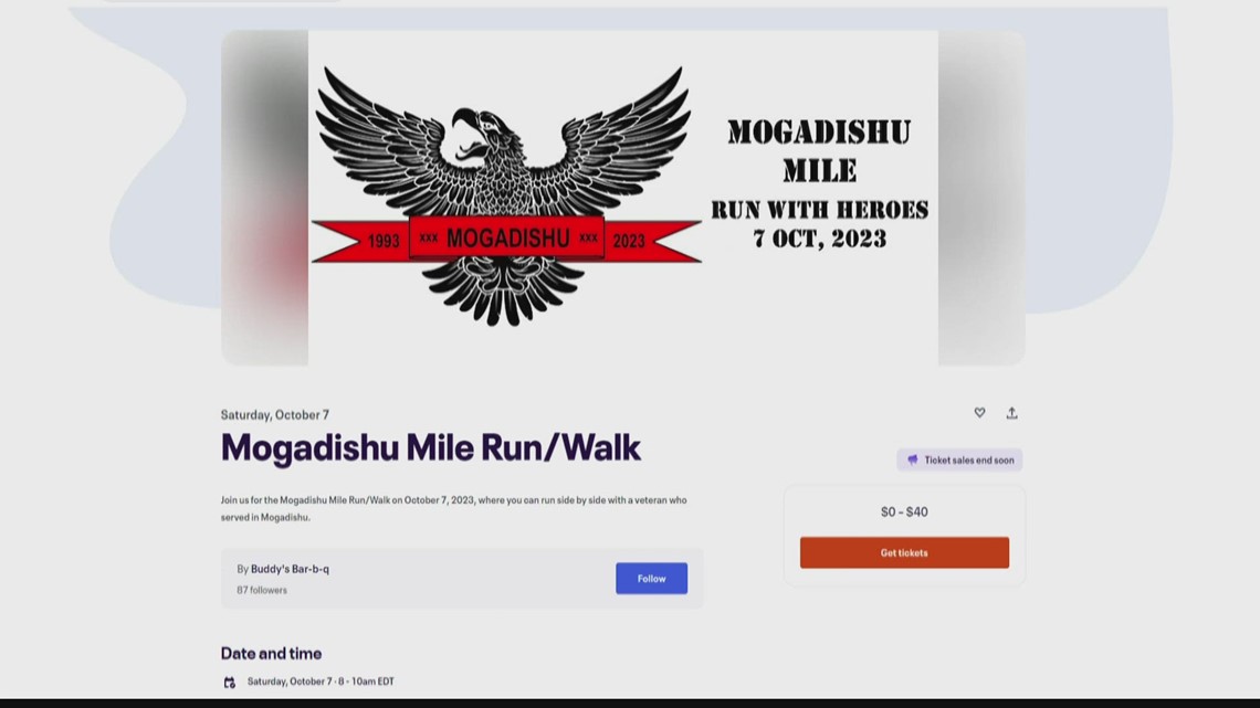 Mogadishu Mile honors select group of U.S. troops | wbir.com