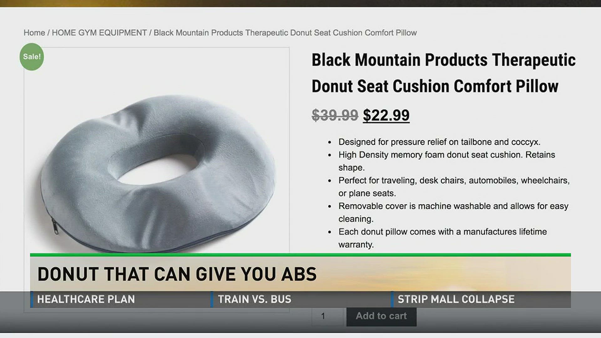 This donut helps your abs + back relief! | wbir.com