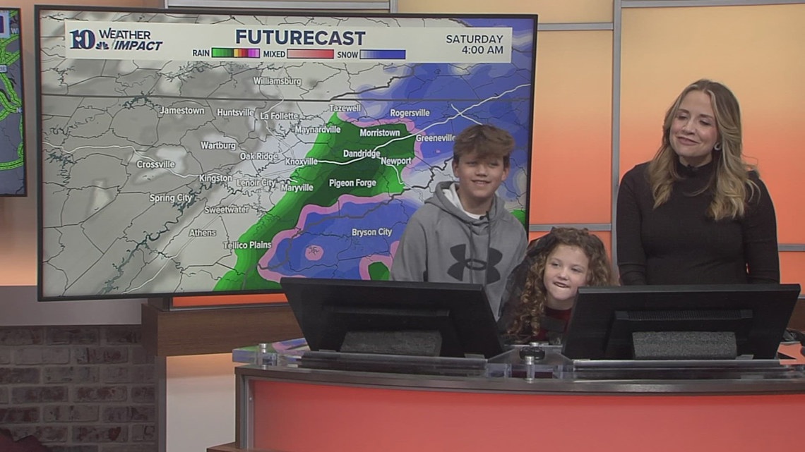 Meet our mini meteorologist, Abby's children, Robbie and Hatcher ...