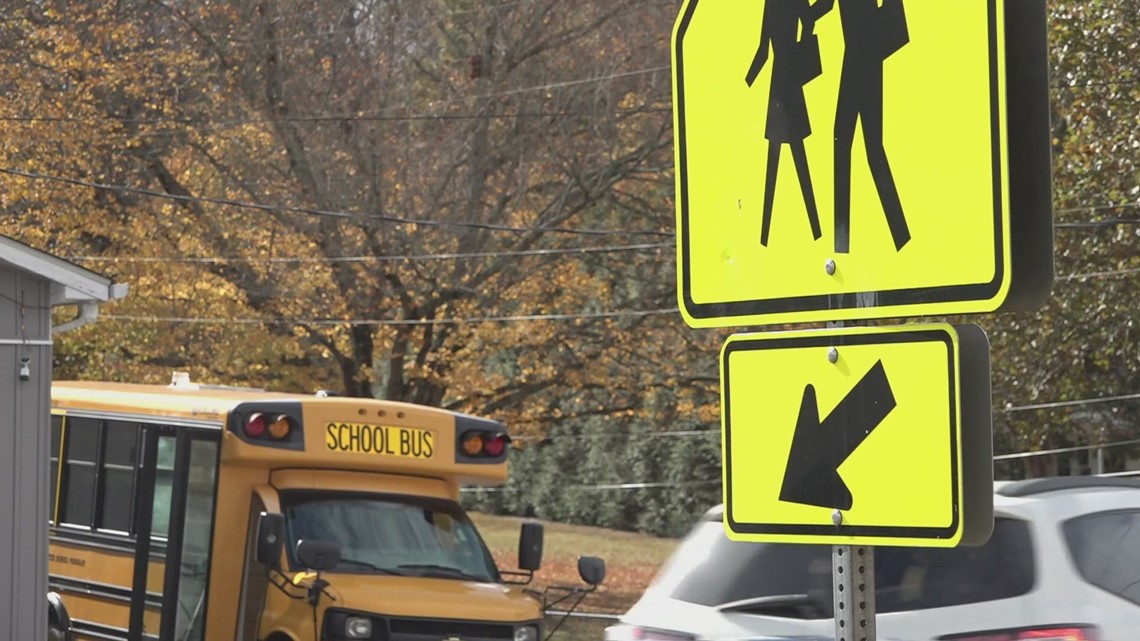 Child struck, taken to hospital after man fails to stop for bus | wbir.com