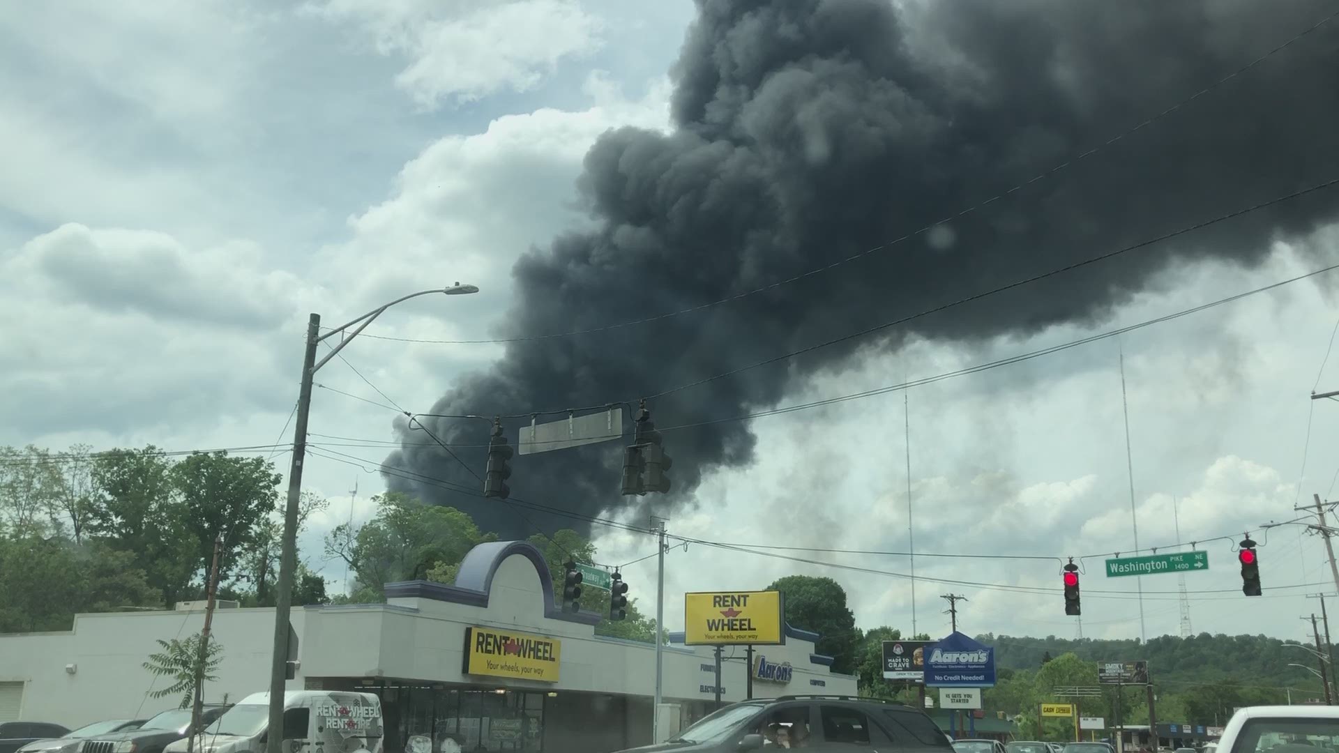 Recycling center fire from Broadway | wbir.com