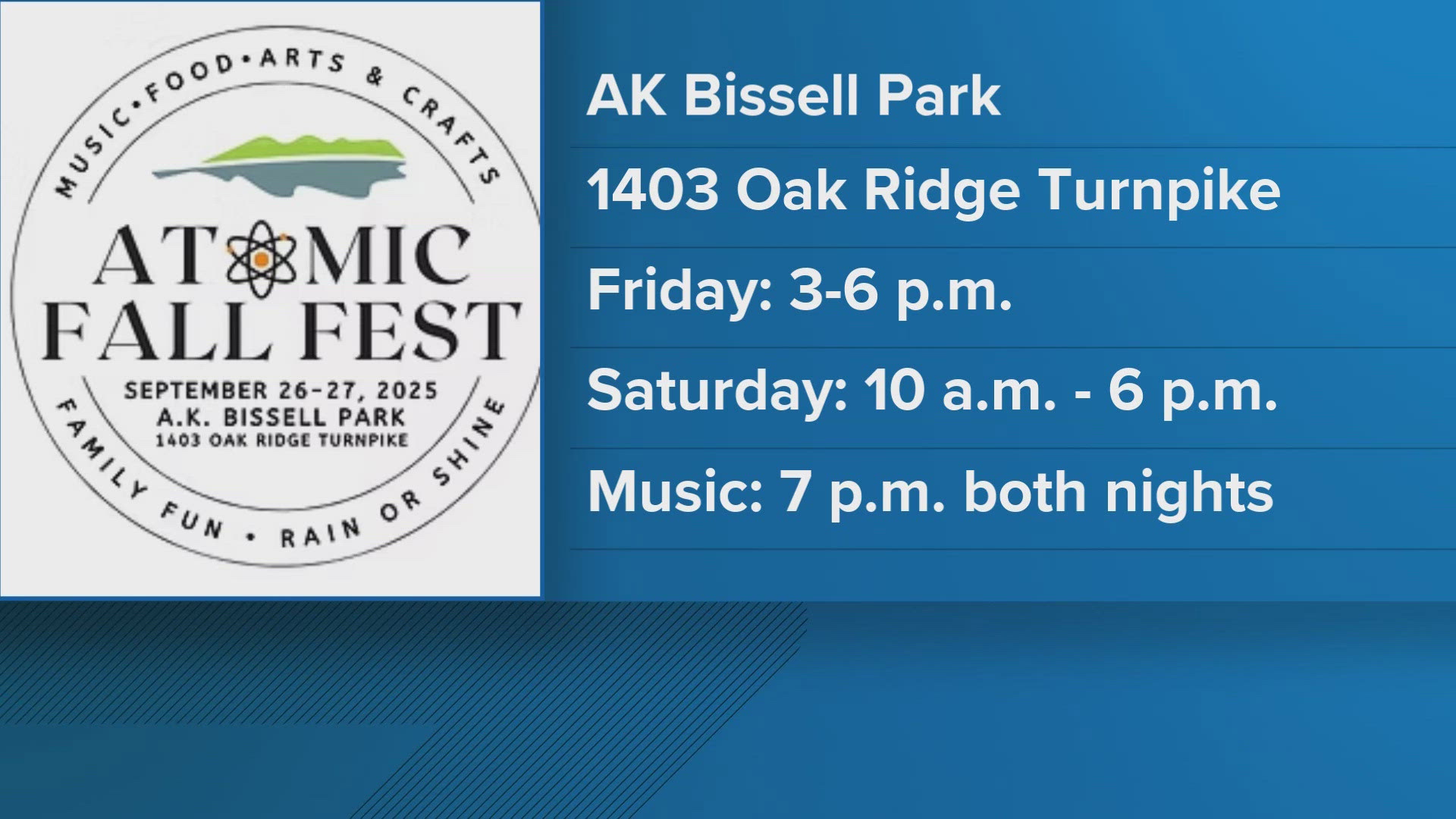 Atomic Fall Fest kicks off this weekend in Oak Ridge | wbir.com