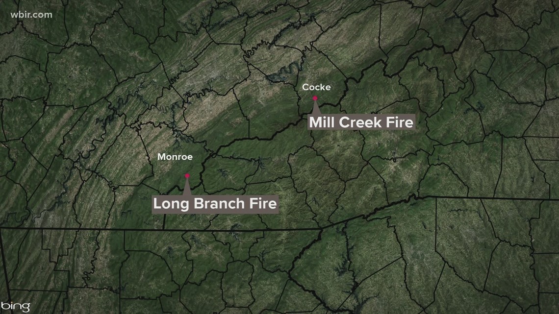 Wildfires continue in East Tennessee, Monroe County wildfire burns 621 ...