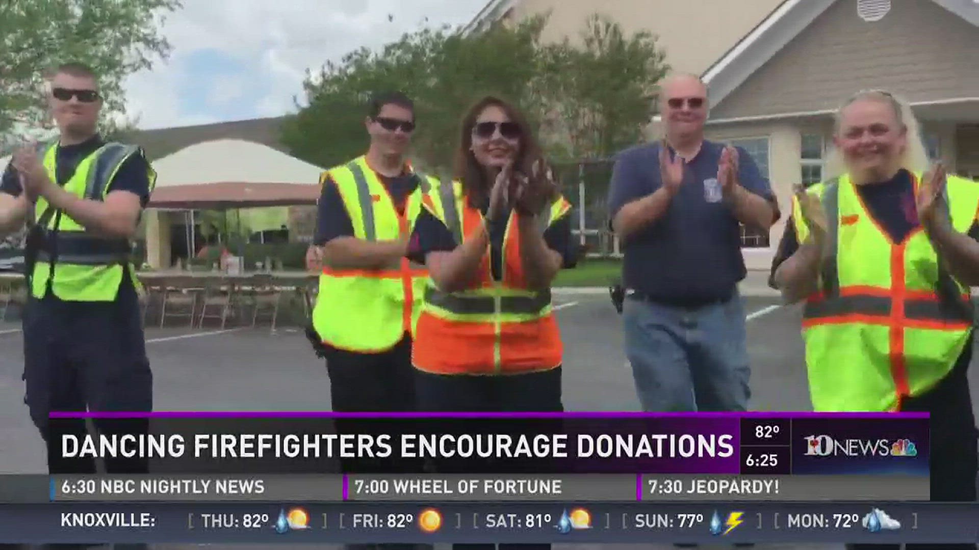 Dancing firefighters encourage donations | wbir.com