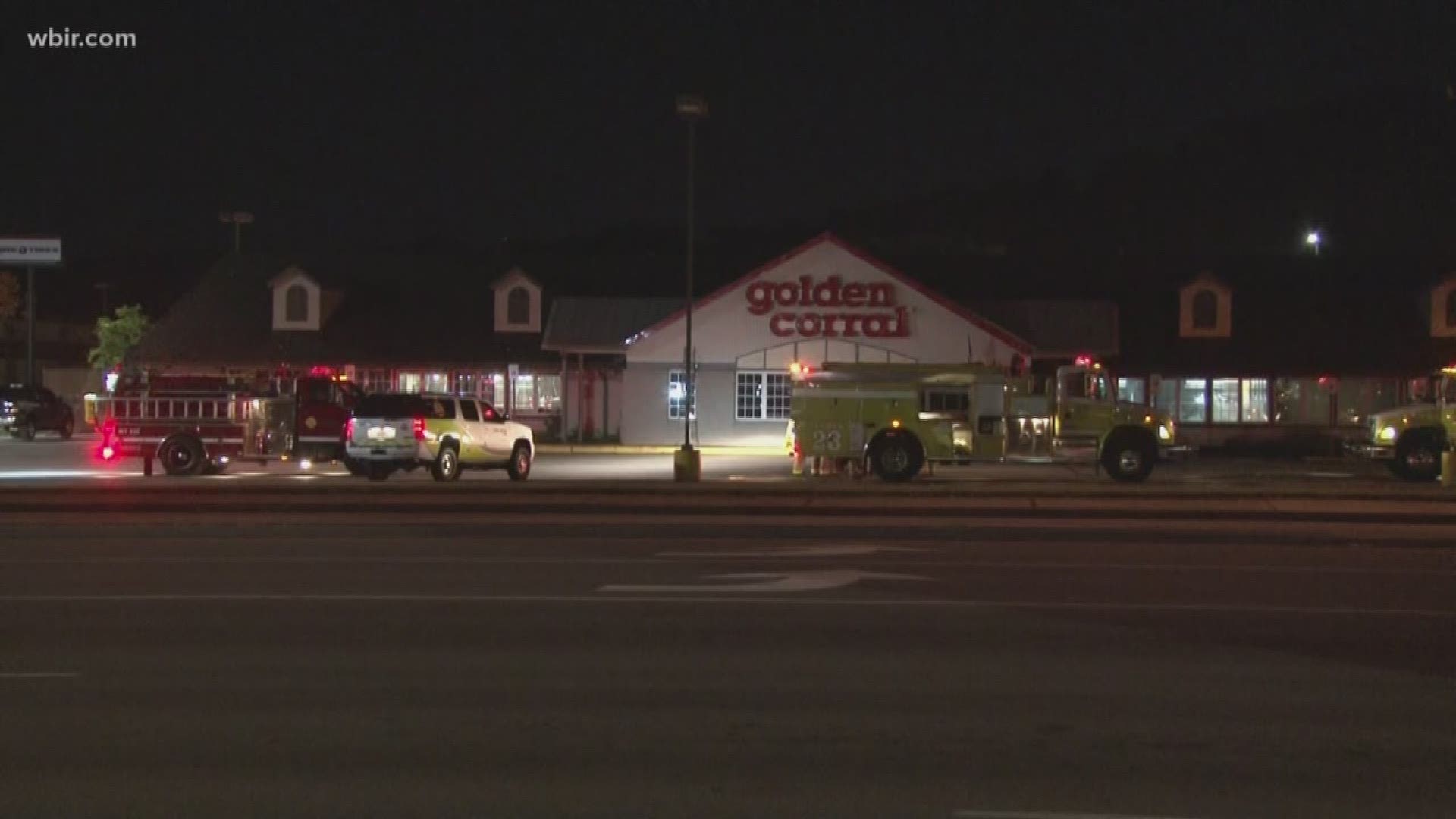 Golden Corral in Powell temporarily closed after heavy fire | wbir.com