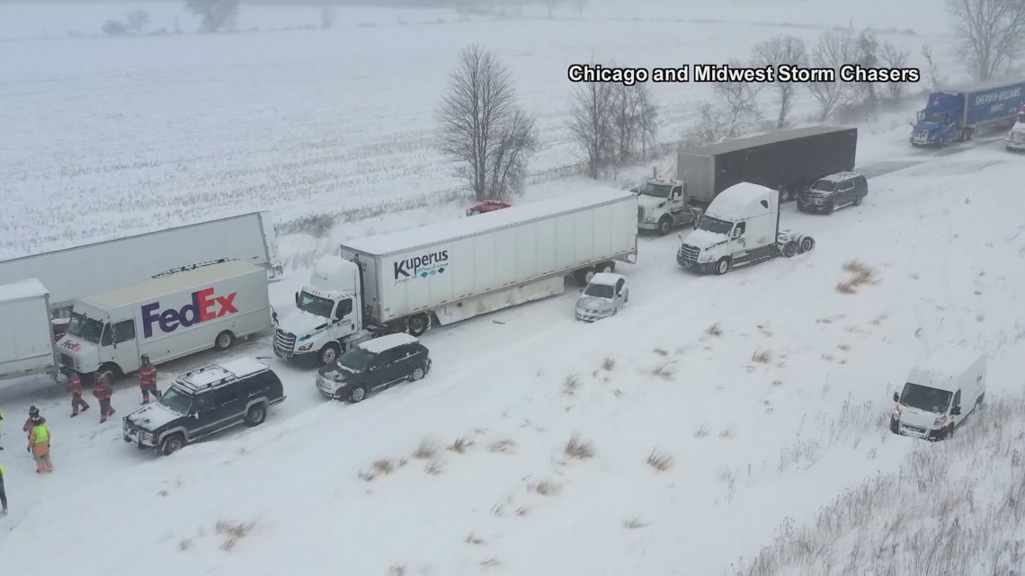 10 people injured in massive pile-up on Michigan highway | wbir.com