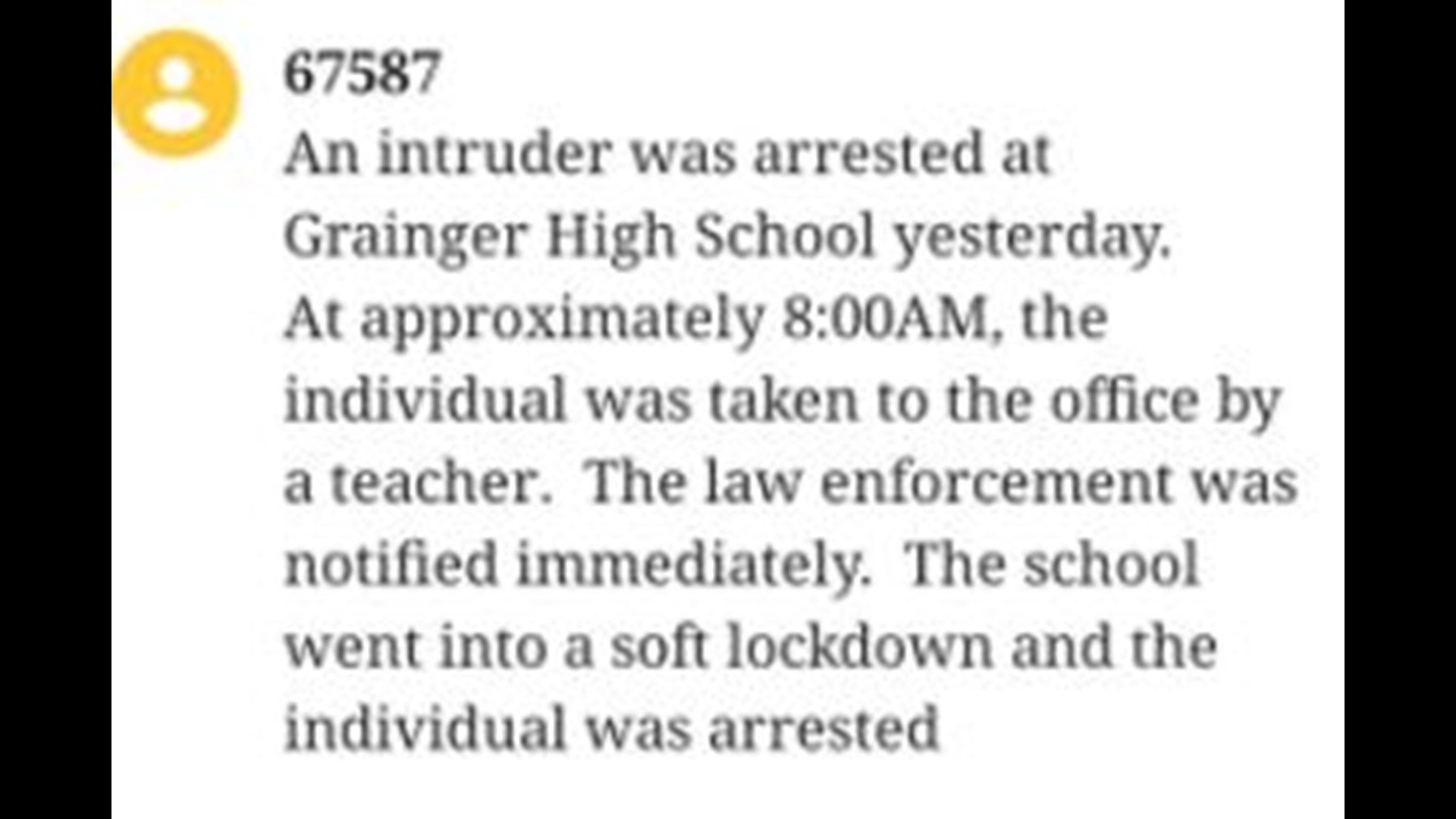 Man arrested after walking into Grainger County high school, riding on ...