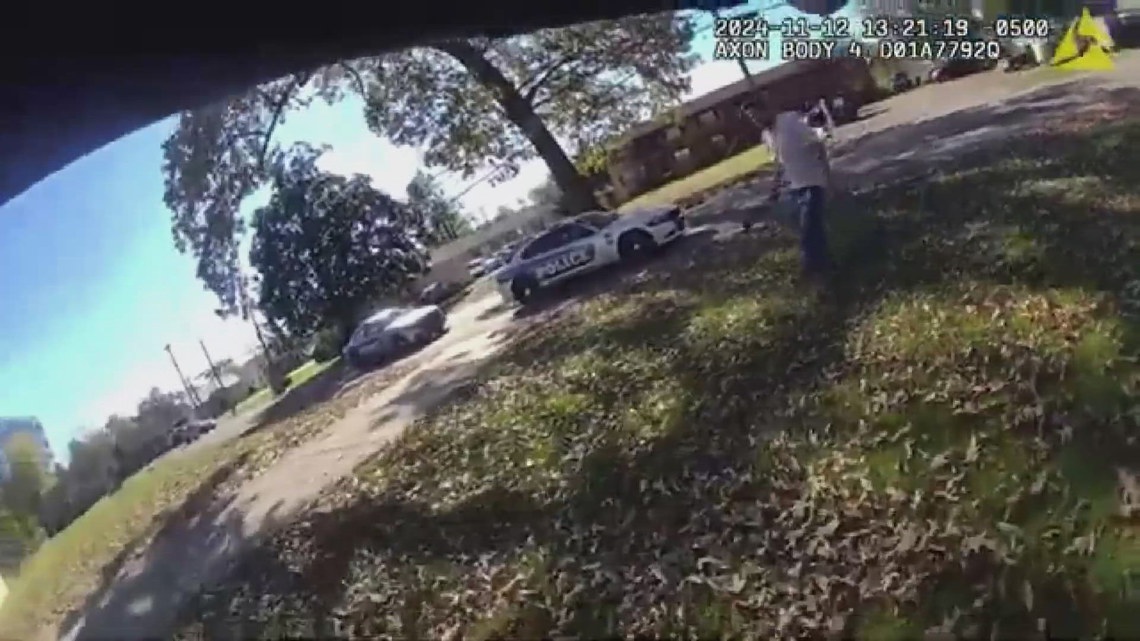 KPD releases bodycam video after officer shoots ax-wielding man | wbir.com