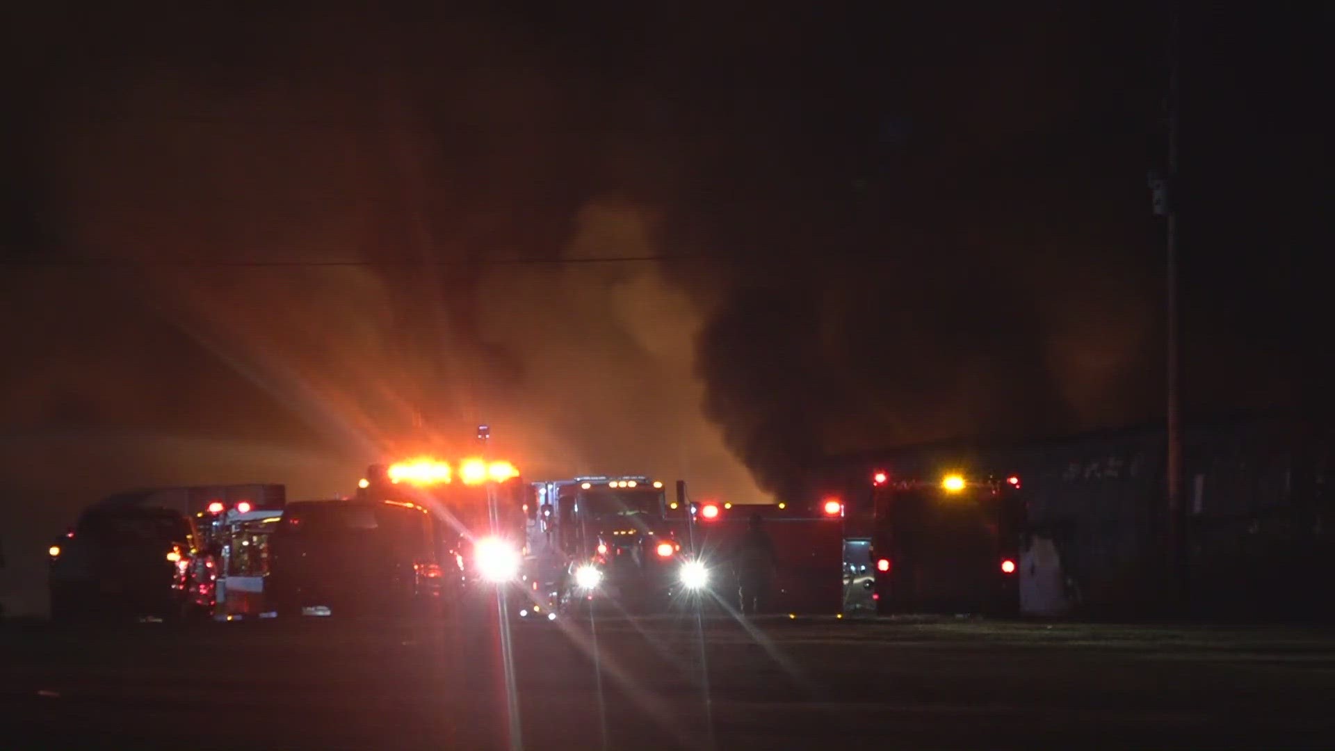 Crews responding to large warehouse fire in Newport | wbir.com