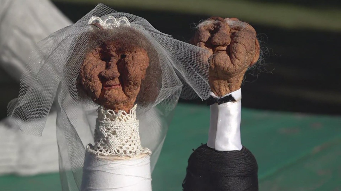 'Here comes the bride and groom' | How apple dolls are rooted in ...