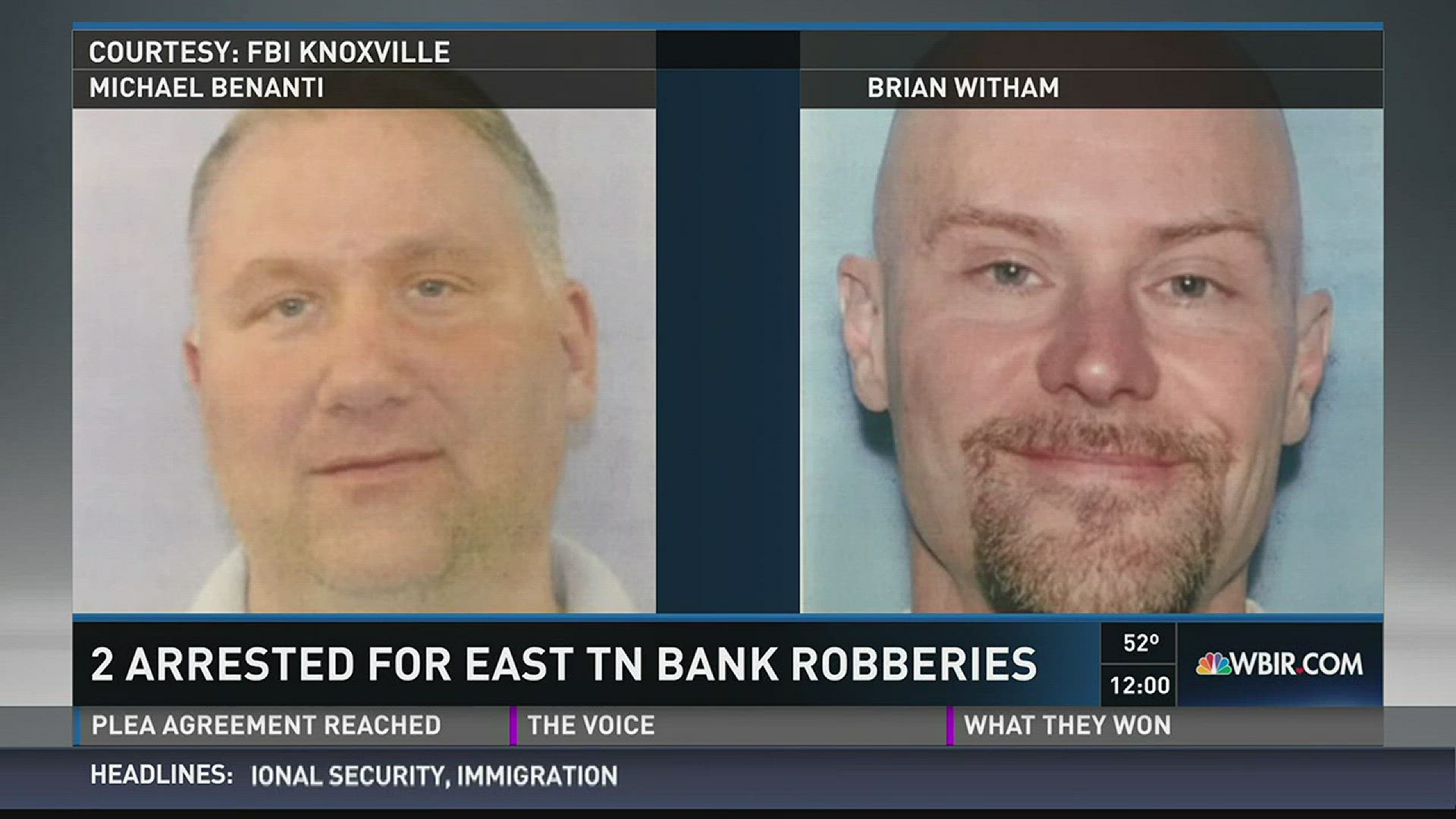 FBI: 2 men charged with hostage bank robberies | wbir.com