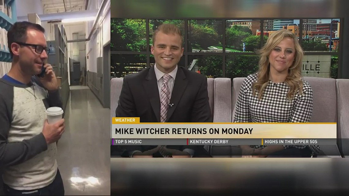 Meteorologist Mike Witcher surprises everyone before his return to WBIR ...