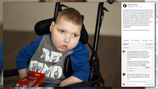 Kaiden, the Tennessee boy who collected over 4,000 birthday cards ...