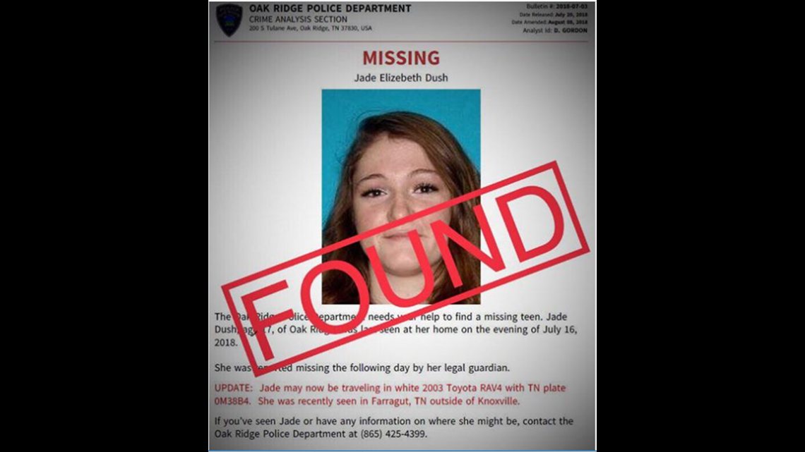 Teenage girl reported missing in July has been found, ORPD says | wbir.com