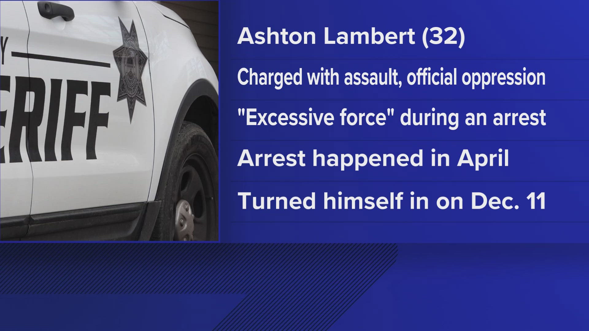 TBI: Former Union Co. deputy indicted for assault, official oppression ...
