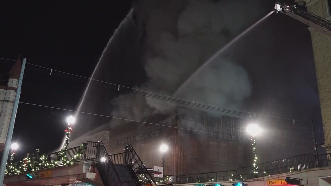 No one hurt after fire at Morristown's historic Parks-Belk Building ...