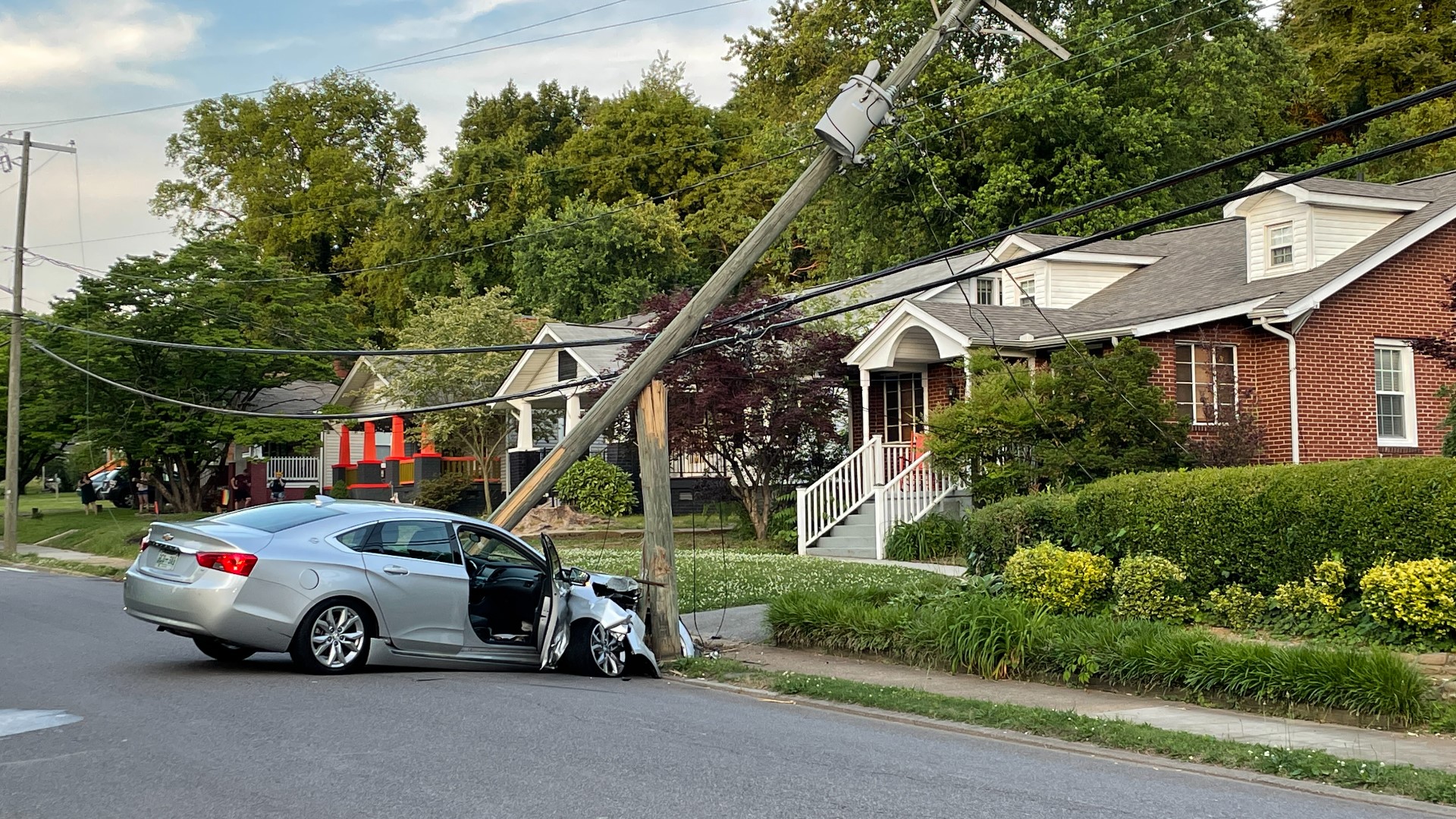 KPD, KFD respond after car crashes into power pole, causes small fire ...