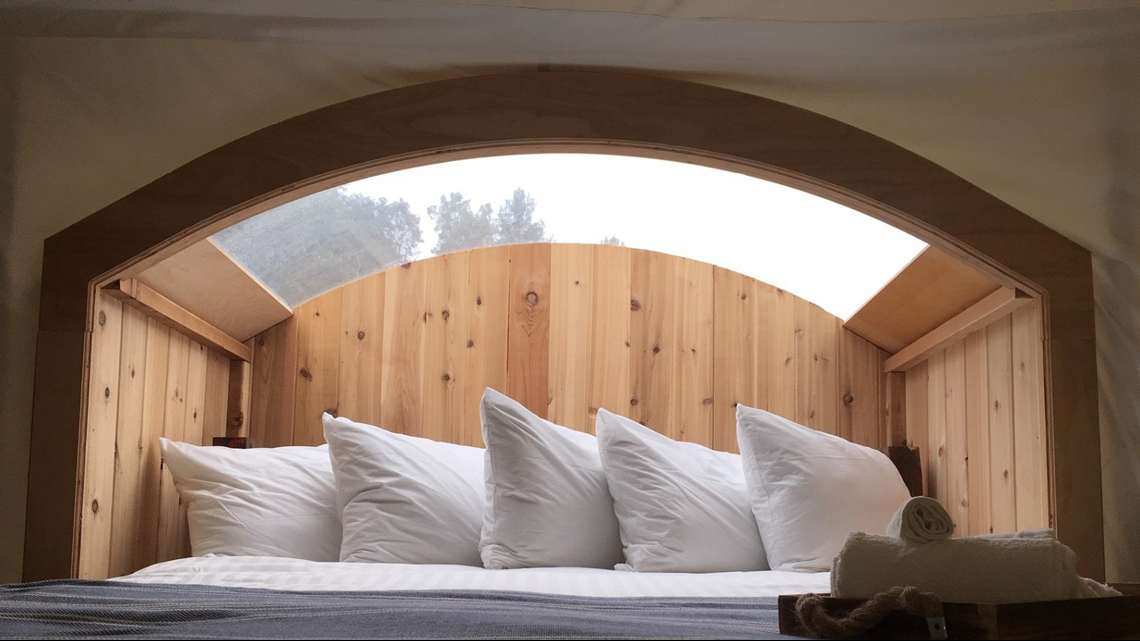 Putting the glam in camping: new 'glamping' option opens in Pigeon ...