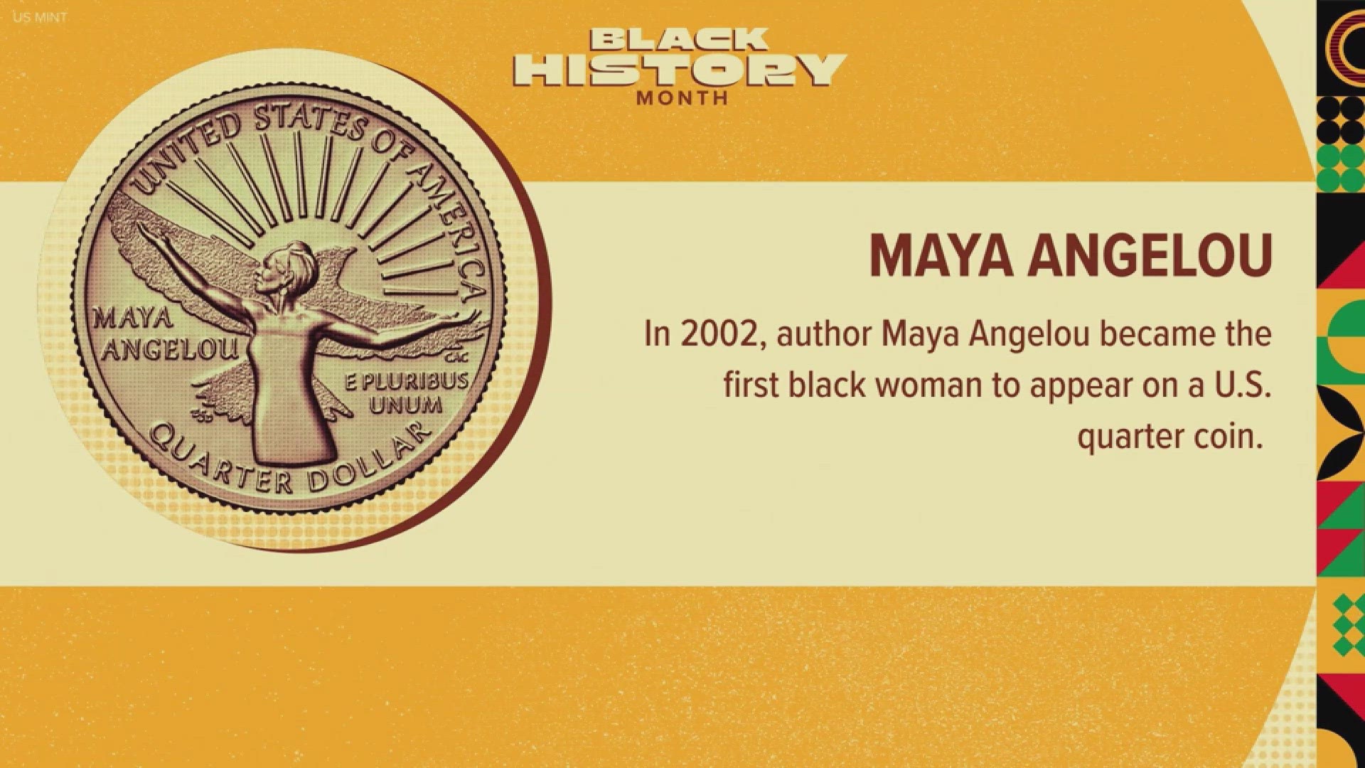 Black History Fact: Maya Angelou the first Black woman to appear on a U ...