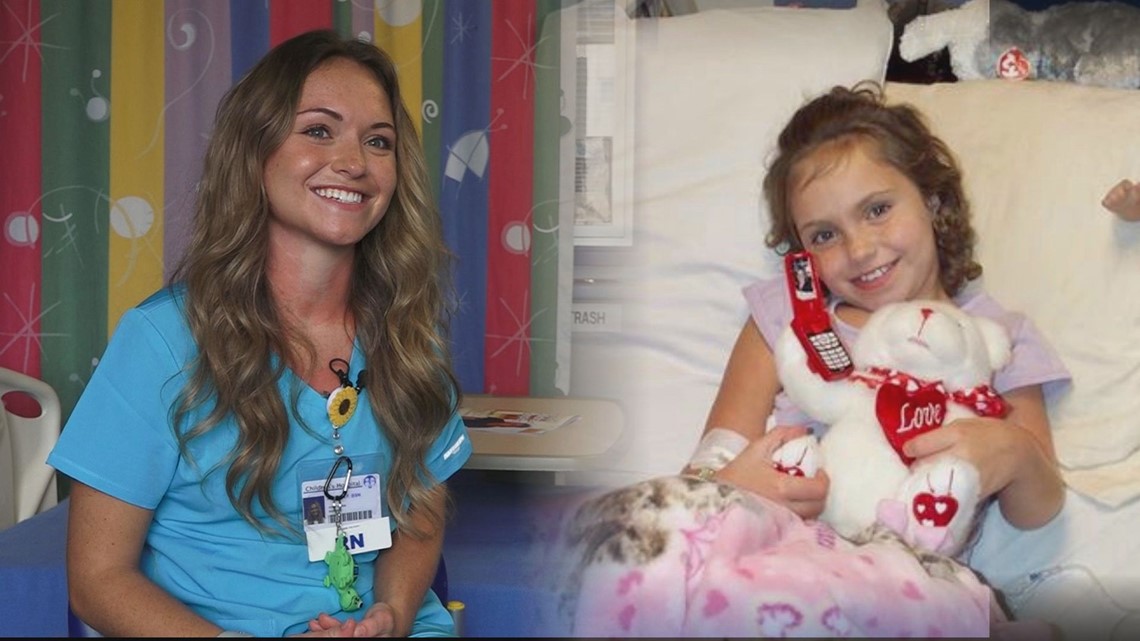 Nurse at ETCH, Ashtyn Fritz, uses former cancer diagnosis to help ...