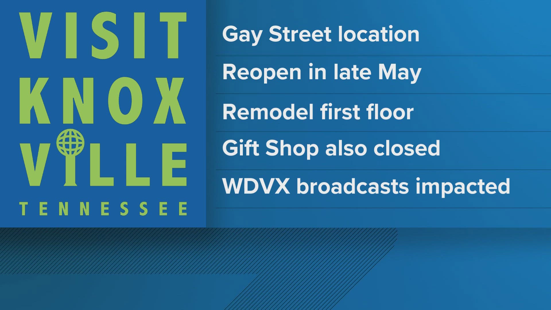 Knoxville Visitors Center closing for remodel, set to reopen this ...