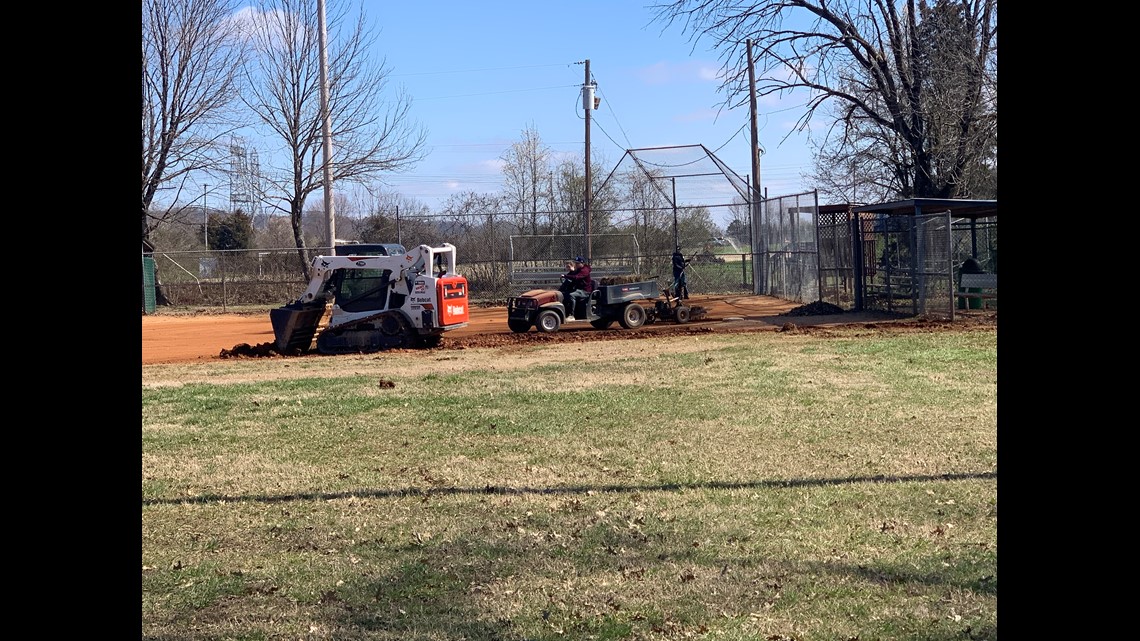 Softball field work day at Nicholas Ball Park | wbir.com