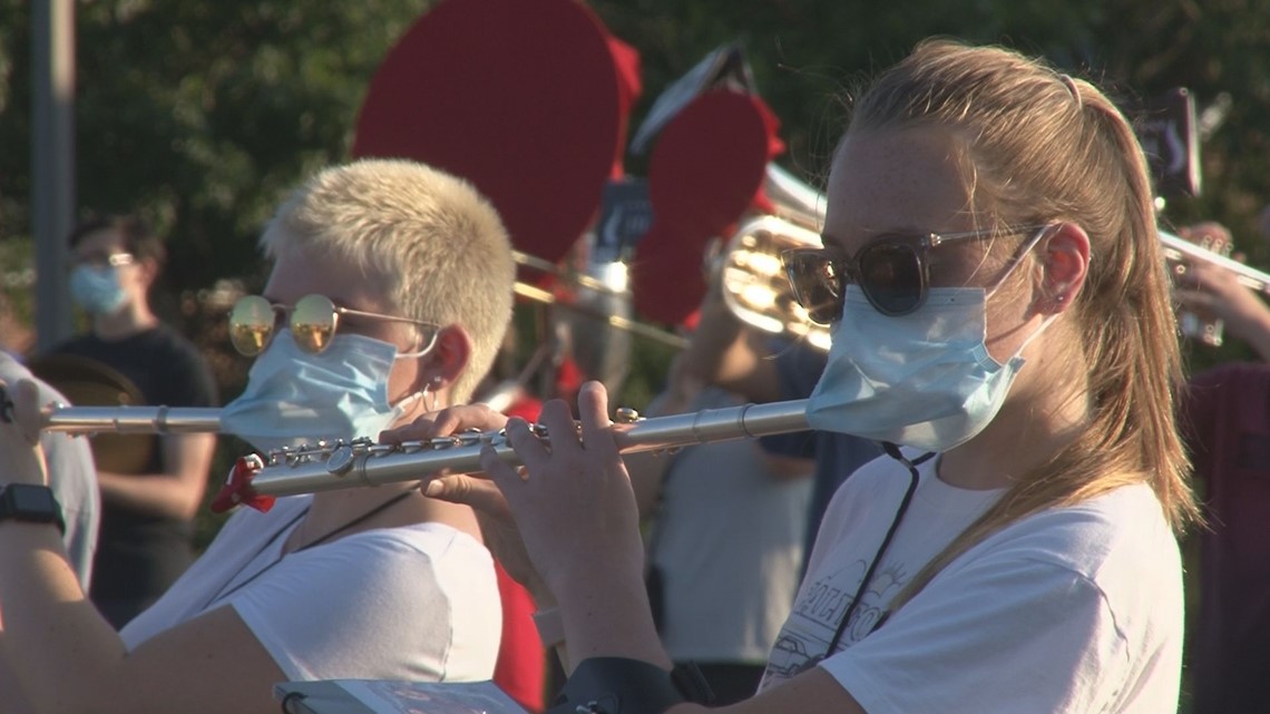 "We're just happy to play" | High school bands adjust to pandemic ...